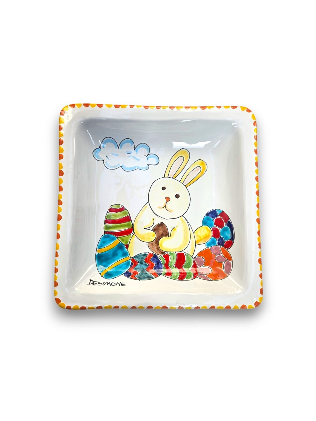 Square Dish 24x24 Easter Rabbit - Limited Edition