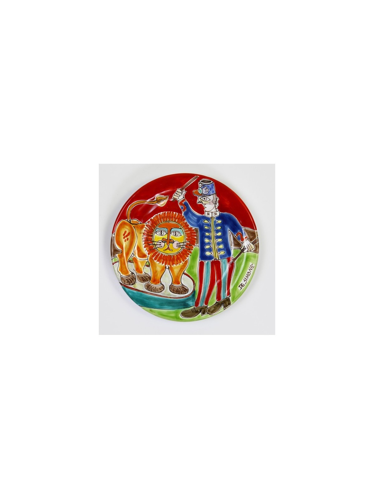 Circular Plate DS 18 cm Lion tamer PT18DS-07